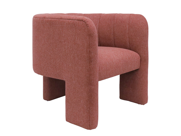 Flax Armchair | Raspberry – Copper + Pink