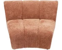 Madeline Curved Modular Sofa | Berry – Copper + Pink