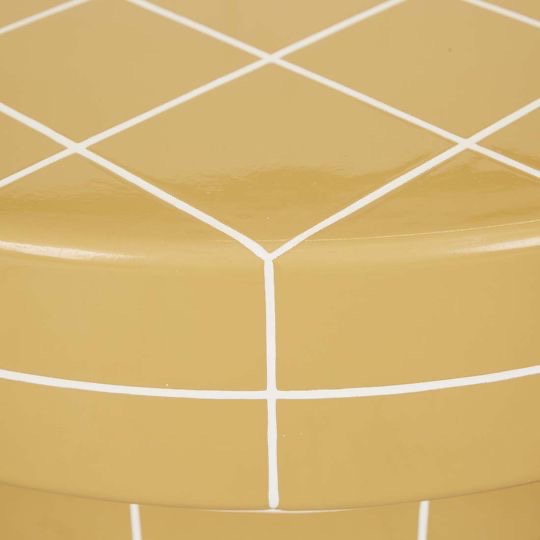 Seville Round Coffee Table | Honey – Copper + Pink