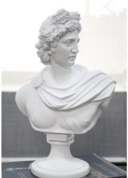 Apollo Bust | White – Copper + Pink